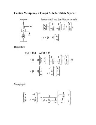 pemodelan state space | PDF