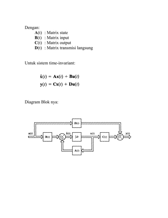 pemodelan state space | PDF