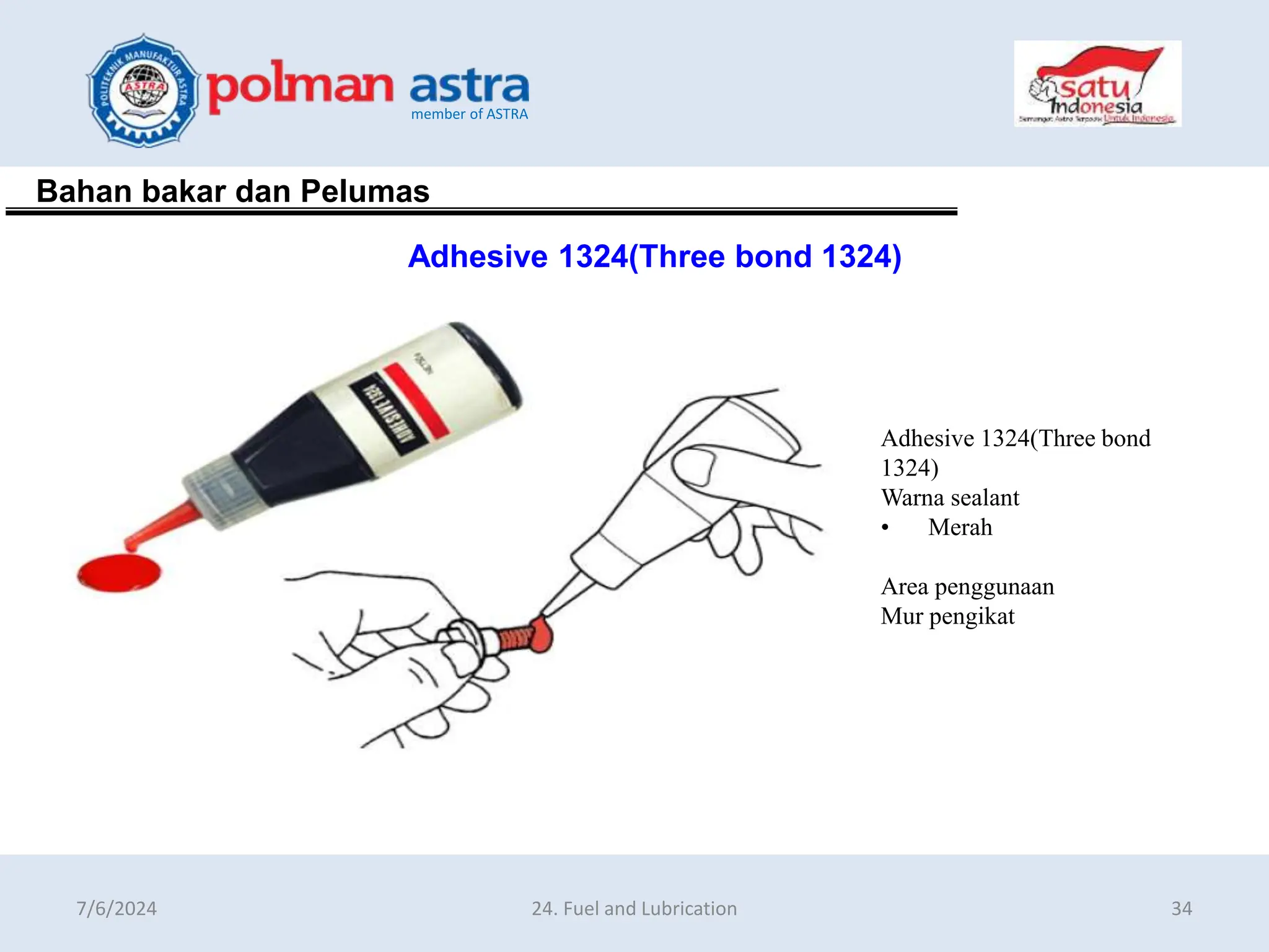 Fuel and Lubrication : Bahan bakar yang digunakan oleh kendaraan ...