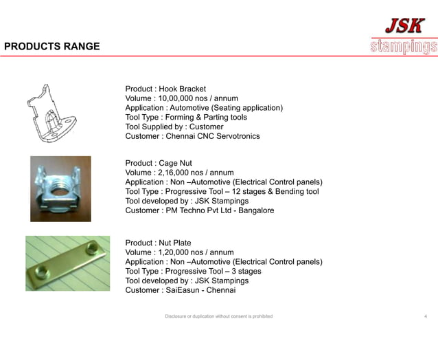 JSK Stampings_Company profile | PDF