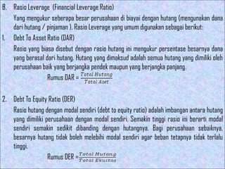 Bab 2 analisa rasio keuangan | PDF