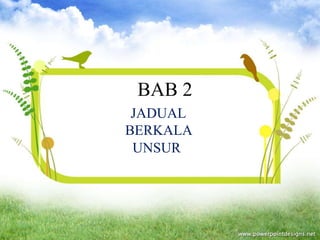 Bab 2 analisis jadual berkala | PPTX