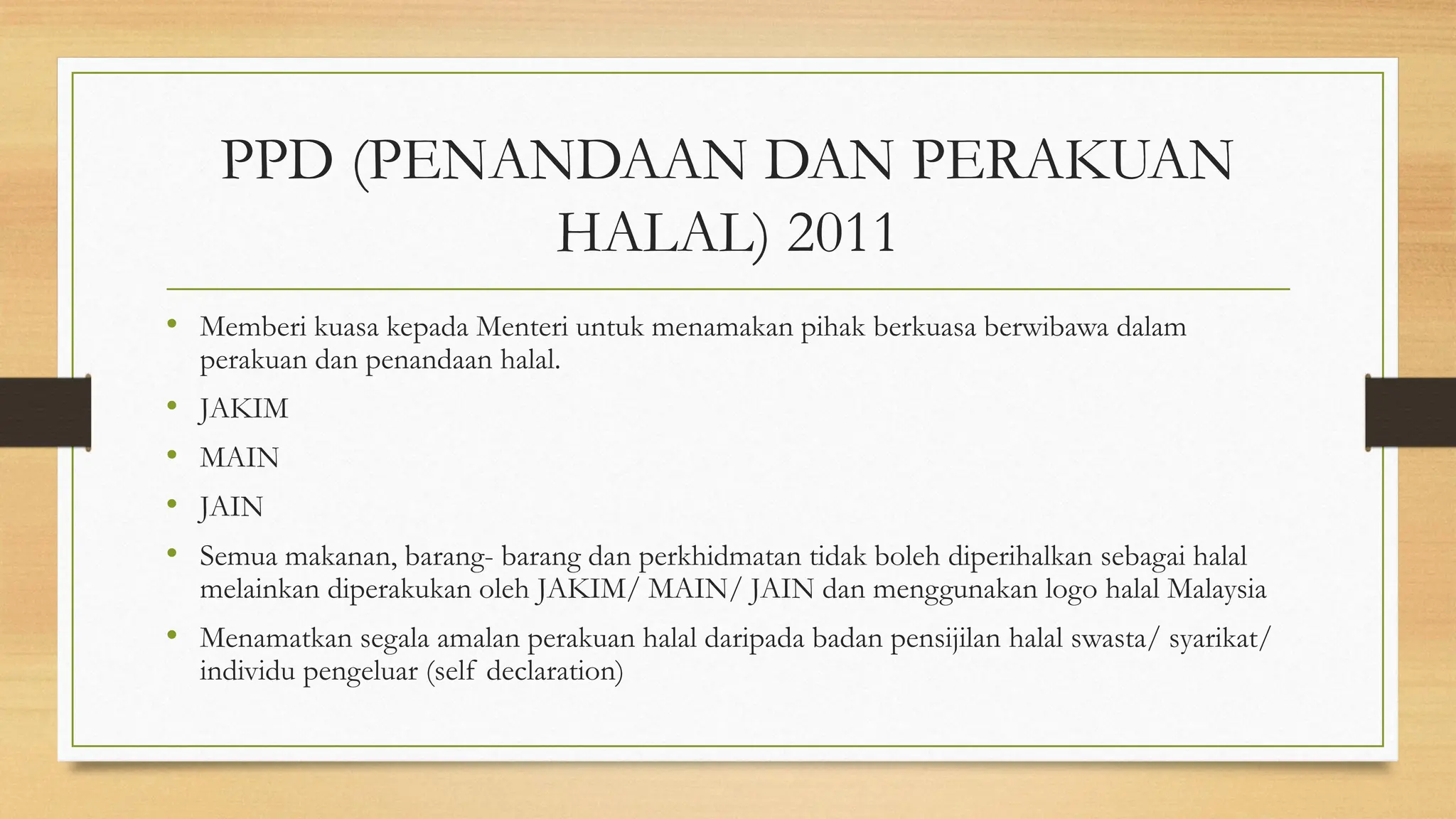 Akta Perihal Dagangan (APD 2011) undang- undang kawalan halal | PDF