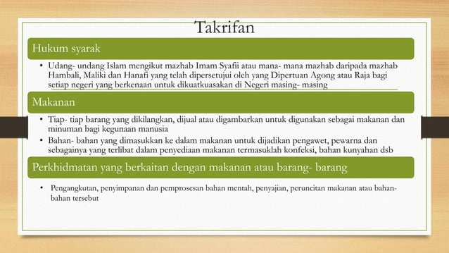 Akta Perihal Dagangan (APD 2011) undang- undang kawalan halal | PDF