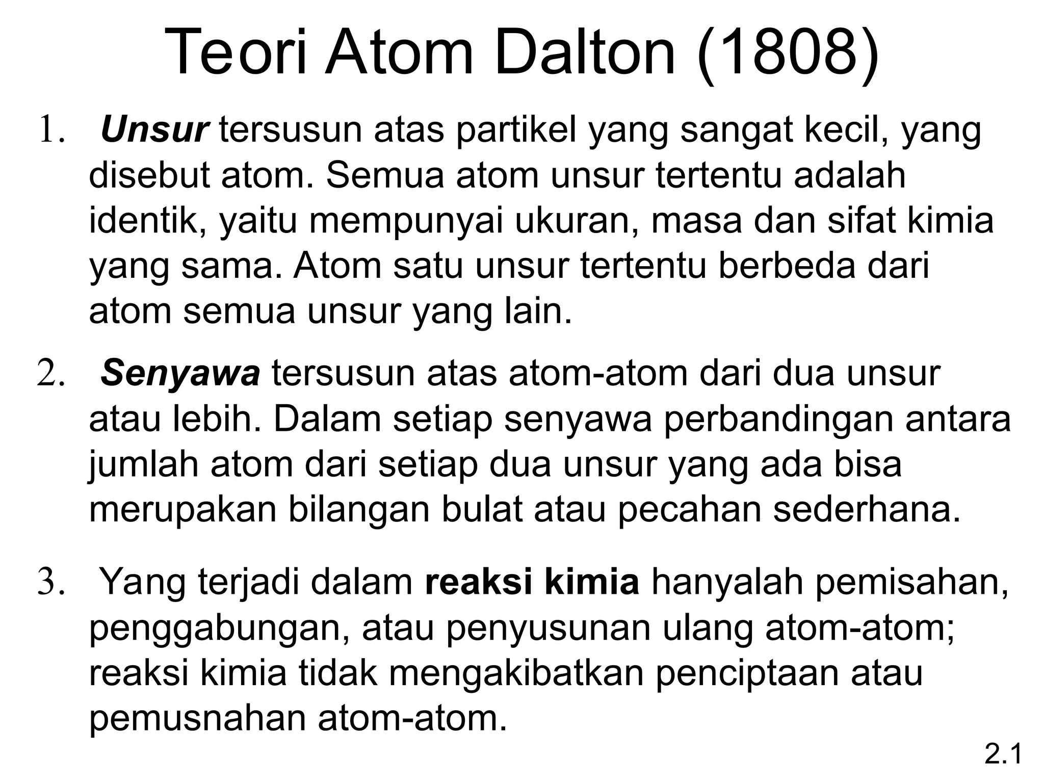 Bab2 Atom, Molekul, dan Ion.ppt by chang | PPT