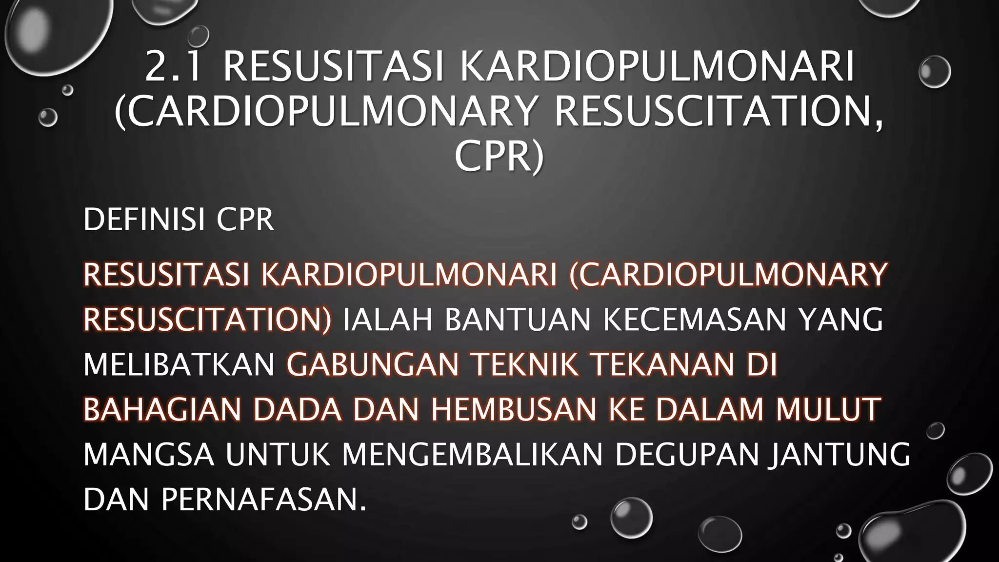 Bab 2 bantuan kecemasan | PPTX