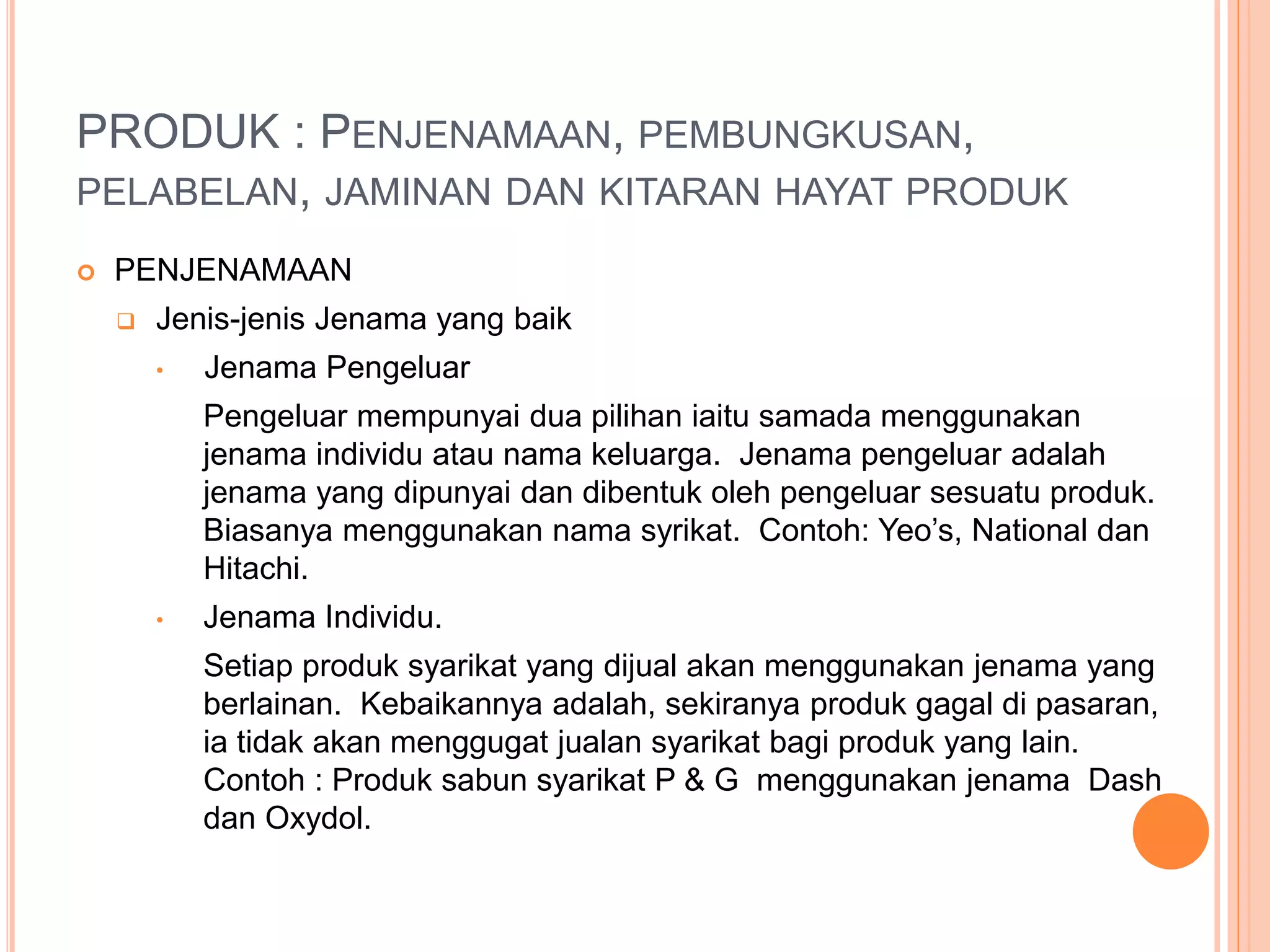 Bab 2 Campuran Pemasaran - Produk | PPTX