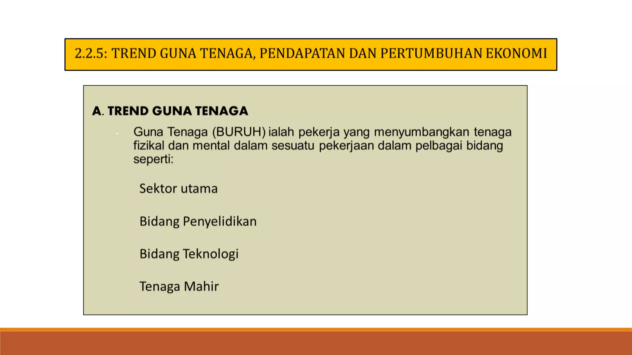 Bab 2 f4 subtopik trend meningkat mendatar menurun | PPTX