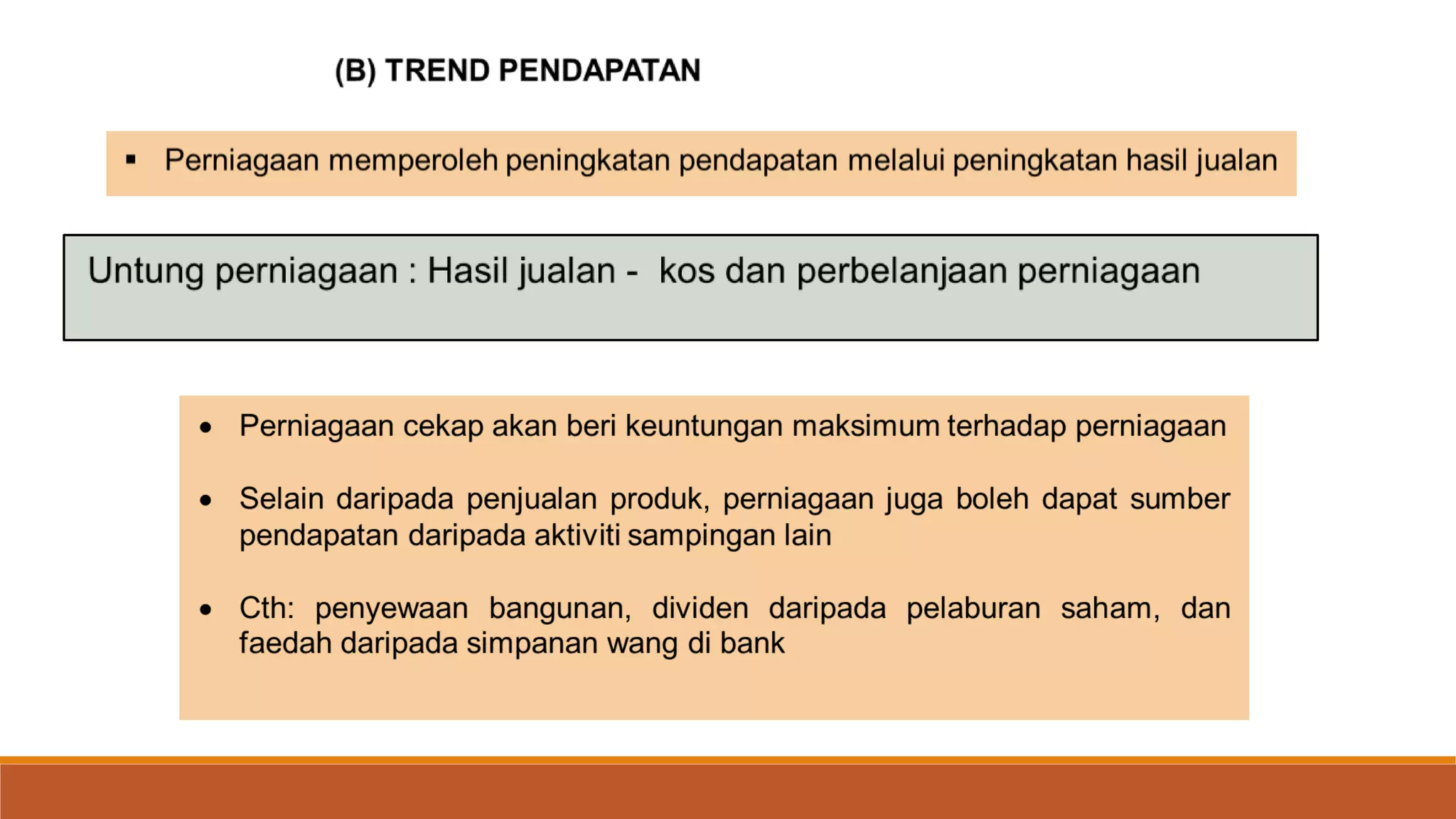 Bab 2 f4 subtopik trend meningkat mendatar menurun | PPTX