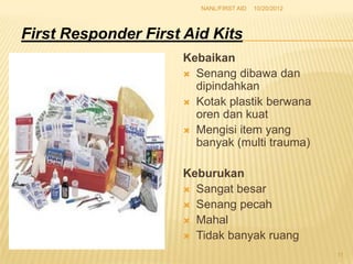 Bab 2 first aid | PPTX