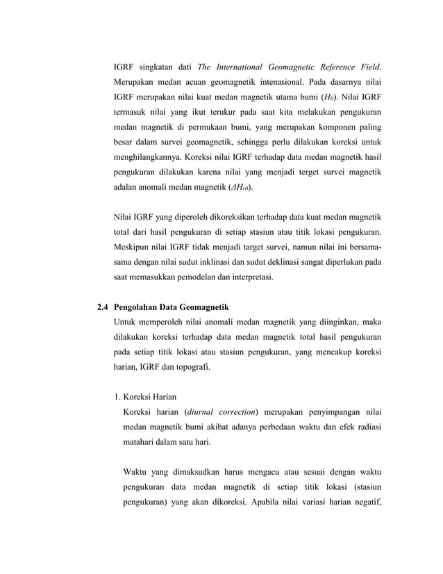 Bab 2 geomagnetik | DOCX
