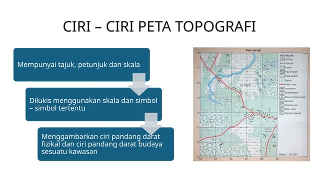 BAB 2 GEOGRAFI TINGKATAN 2 PETA TOPOGRAFI | PPTX