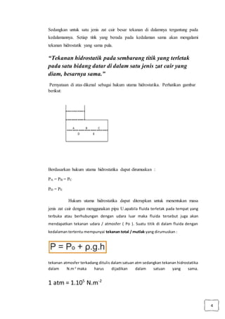 Bab 2 hidrostatika | DOCX