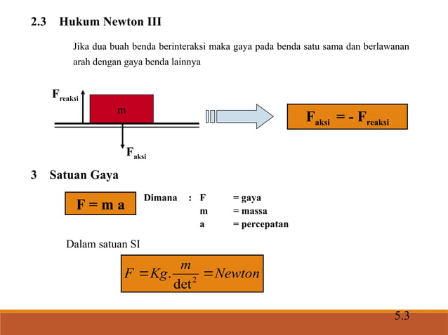 Bab 2 Hukum Newton Fisika kelas 8 SMP.ppt