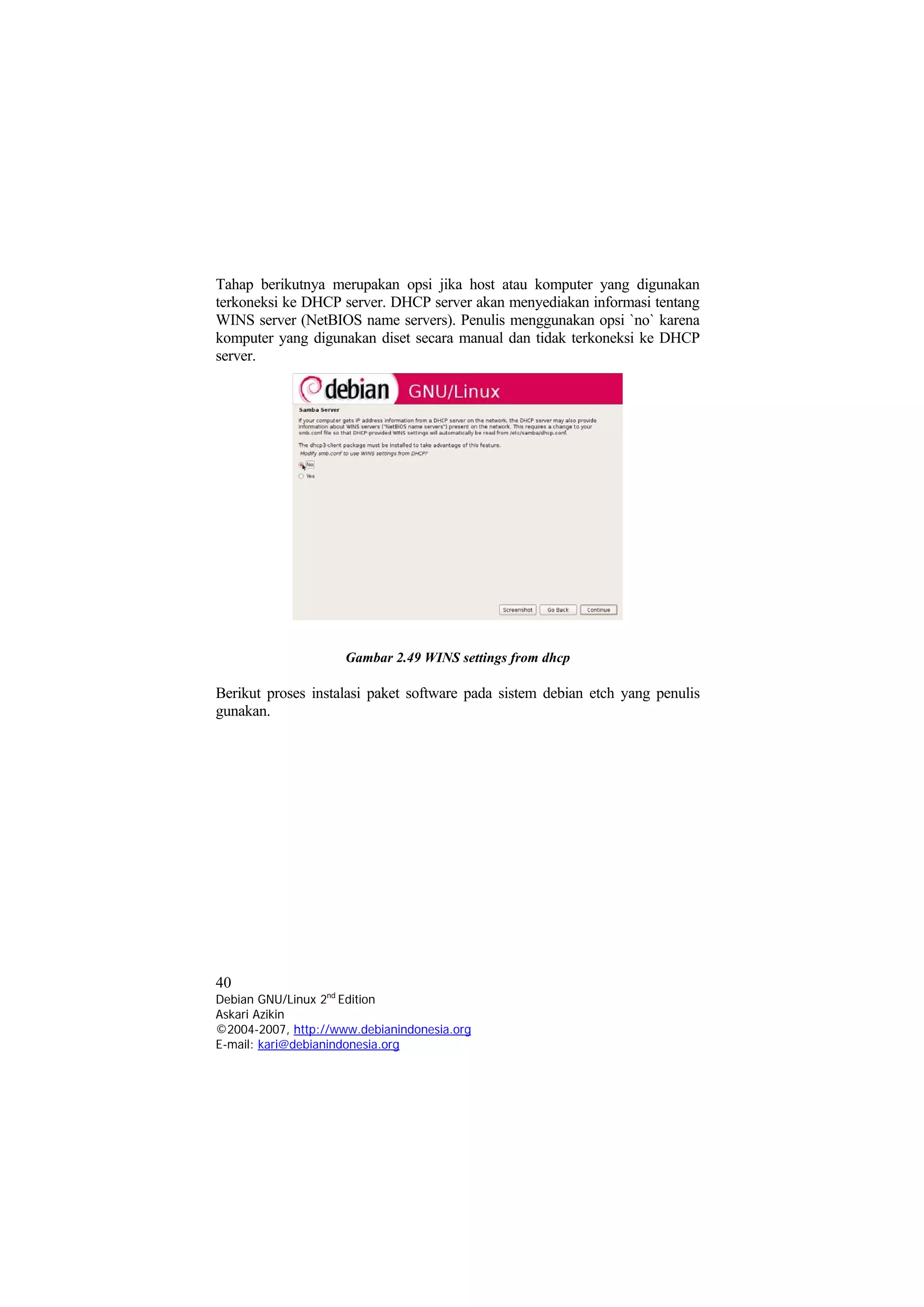 Bab 2 instalasi debian etch | PDF