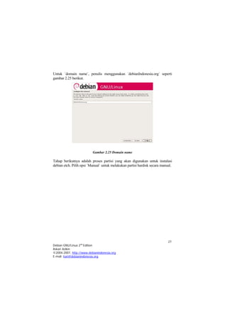 Bab 2 instalasi debian etch | PDF