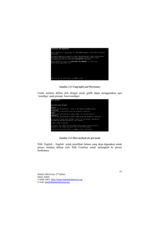 Bab 2 instalasi debian etch | PDF
