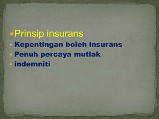 Bab 2 insurans | PPT