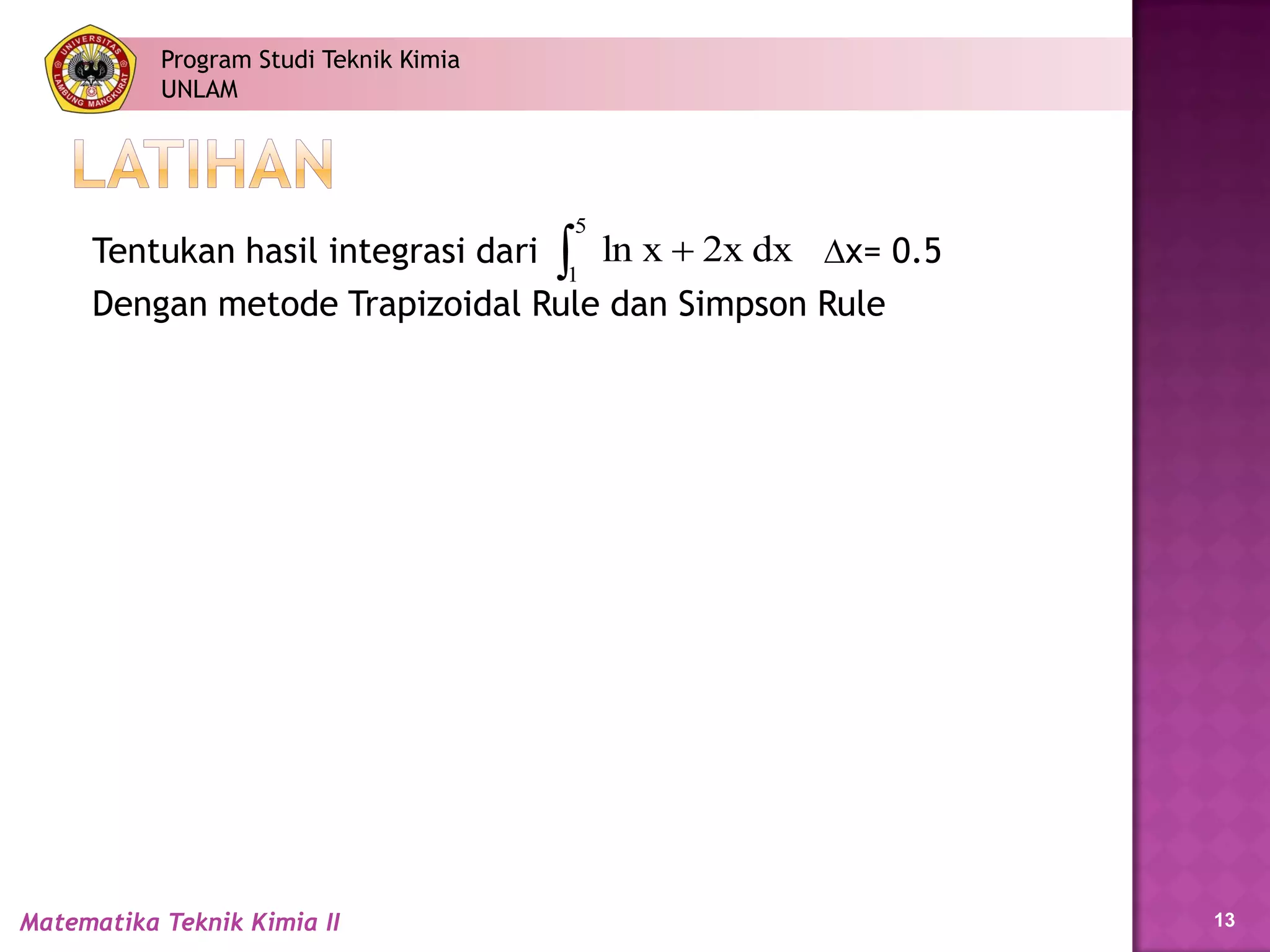 Bab 2 integrasi numerik-1 | PDF