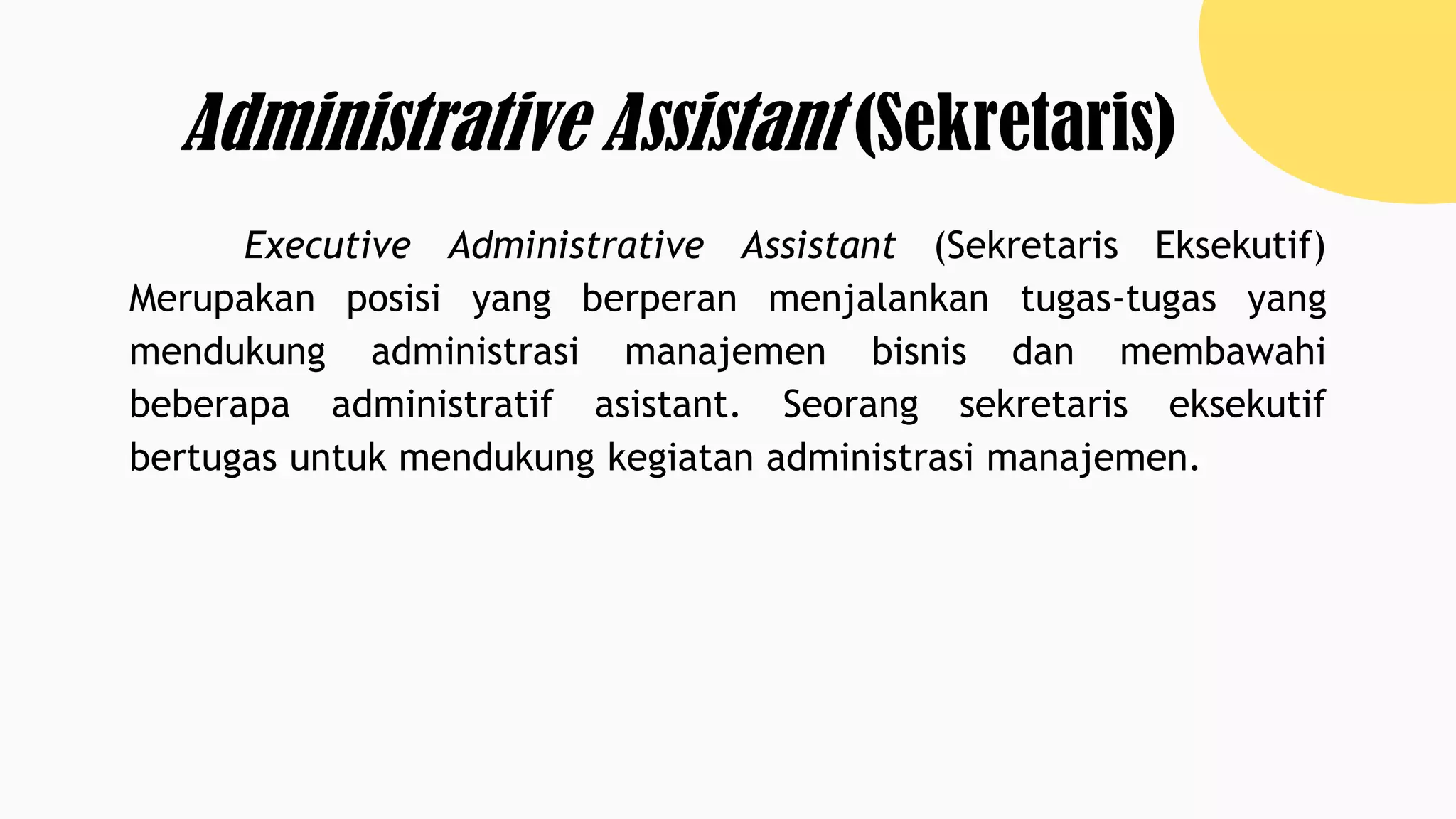 Bab 2 Jabatan, tugas dan uraian pekerjaan kegiatan Administrasi.pptx
