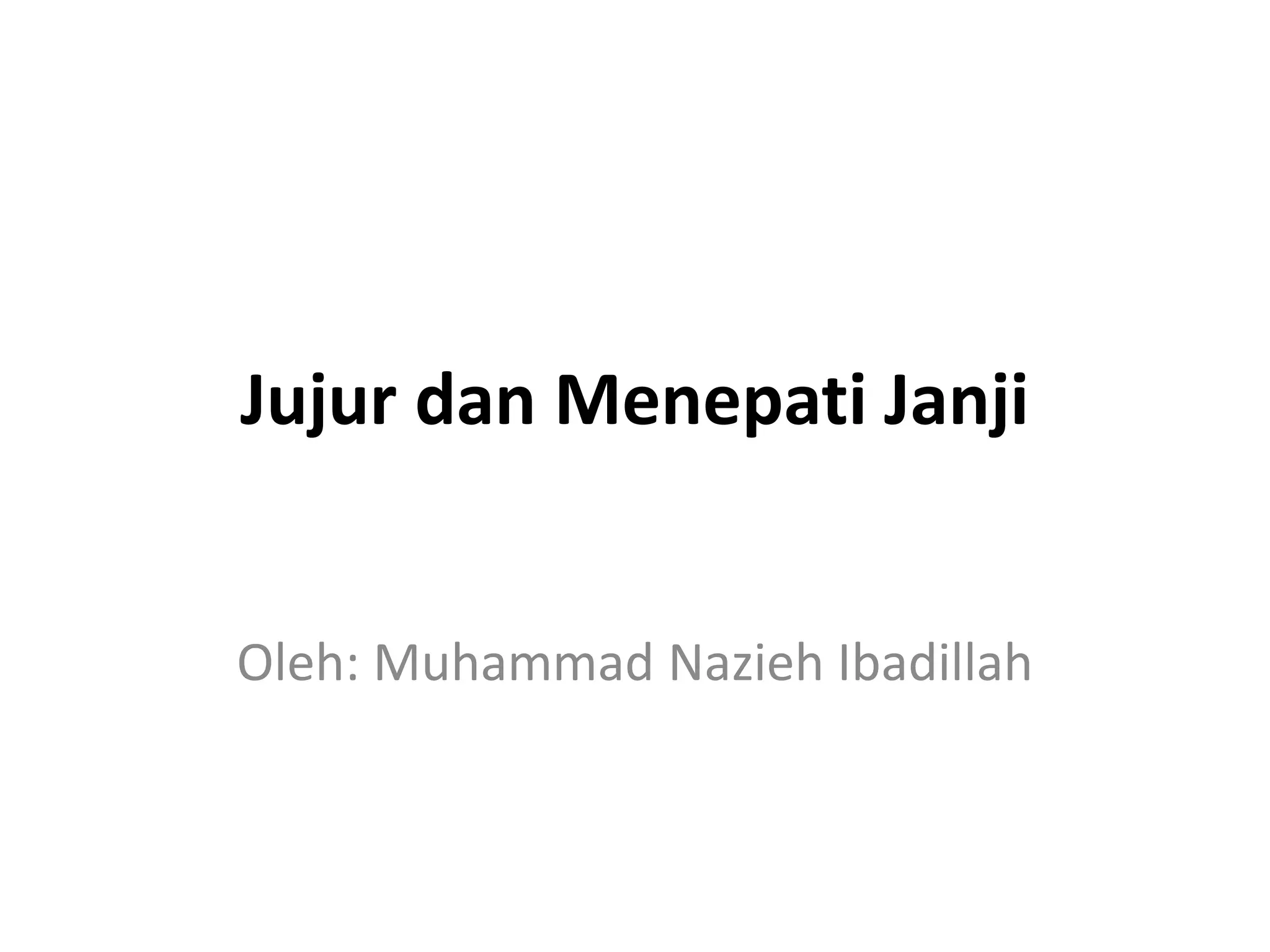Bab 2 Jujur dan Menepati Janji.pptx