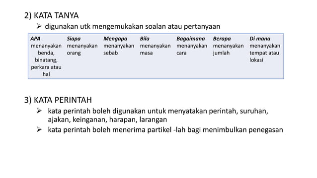 Bab 2 kata tugas | PPTX