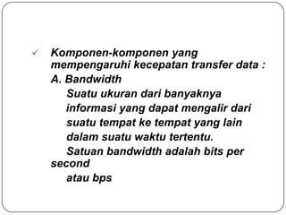 Bab 2 kecepatan jaringan | PPTX