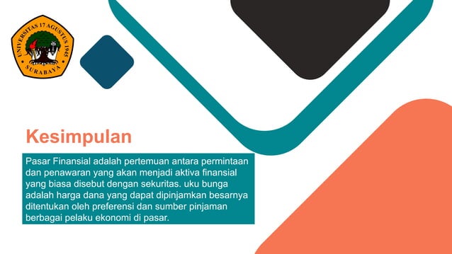 Pasar Finansial dan Teori Suku Bungapptx | PPT