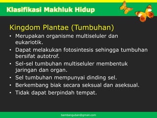 Bab 2 Klasifikasi Makhluk Hidup kelas 8 smp | PPT
