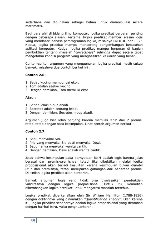 Bab 2 logika predikat ta 2019 | PDF