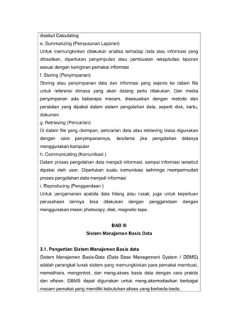 Manajemen basis data | DOC