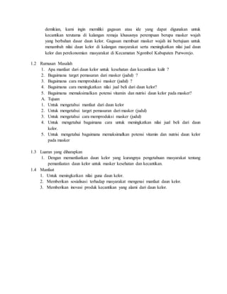 Bab 2 masker kelor (1) | DOCX