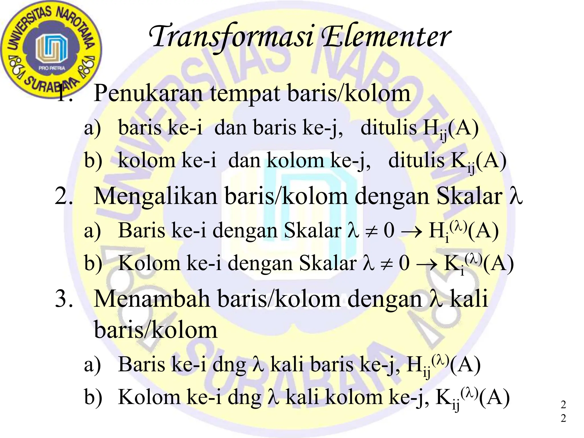 Materi ini menjelaskan tentang matrix.ppt