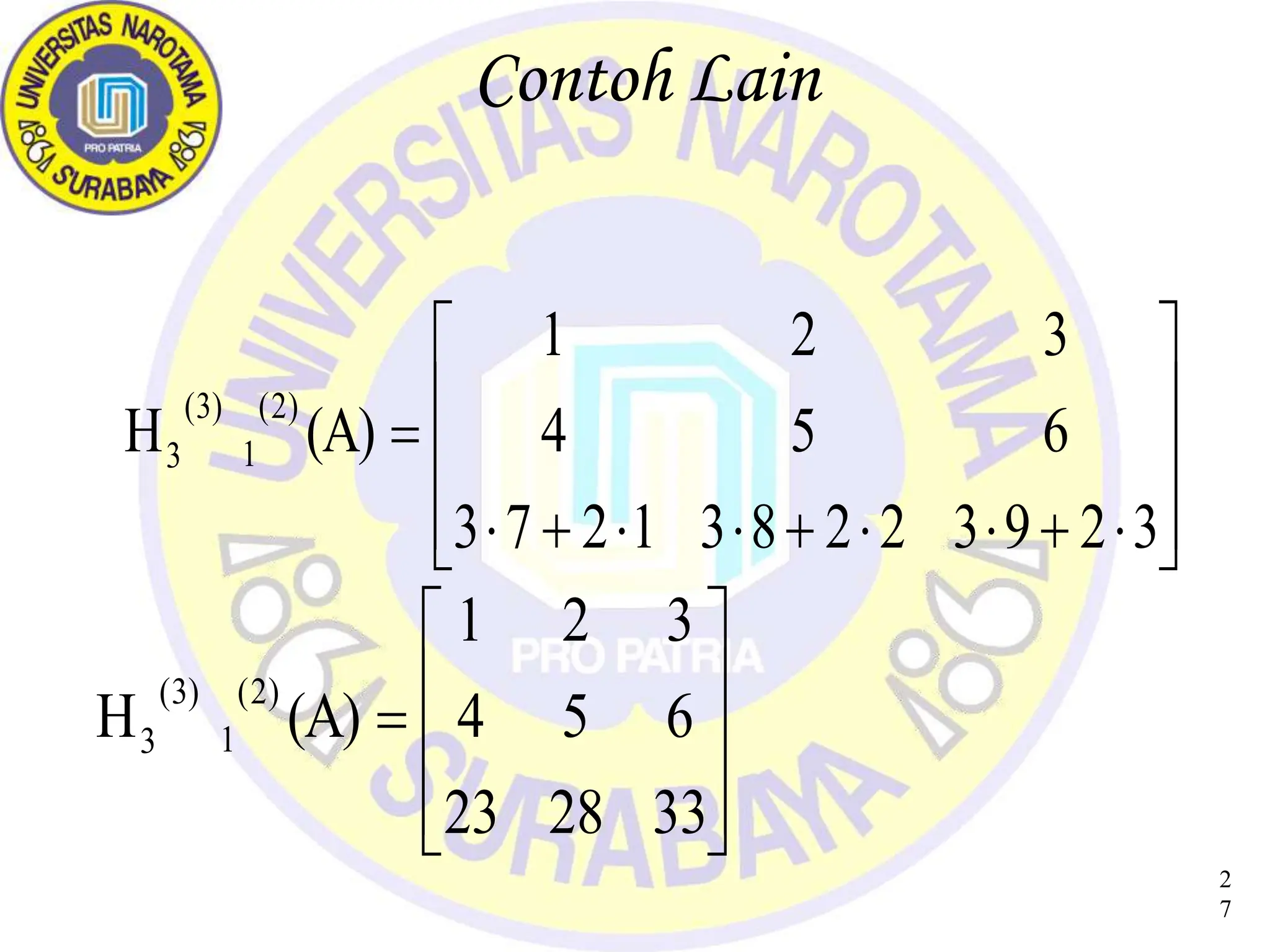 Materi ini menjelaskan tentang matrix.ppt
