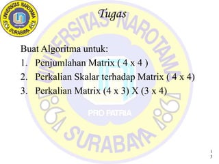 Materi ini menjelaskan tentang matrix.ppt | Free Download