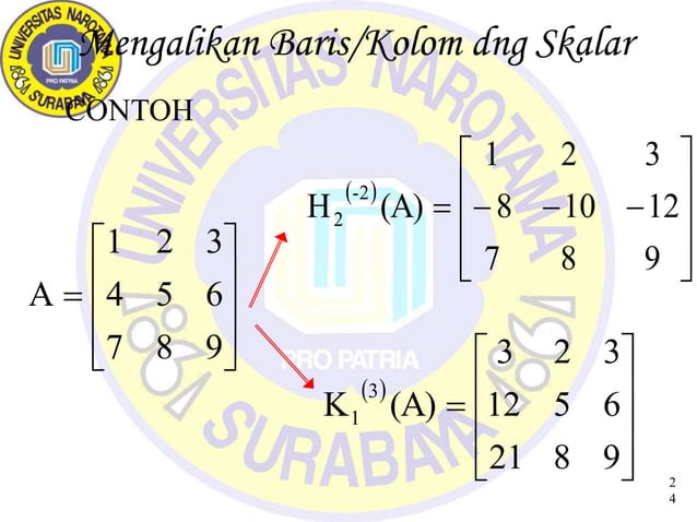 Materi ini menjelaskan tentang matrix.ppt | Free Download