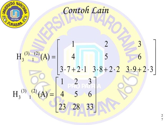 Materi ini menjelaskan tentang matrix.ppt