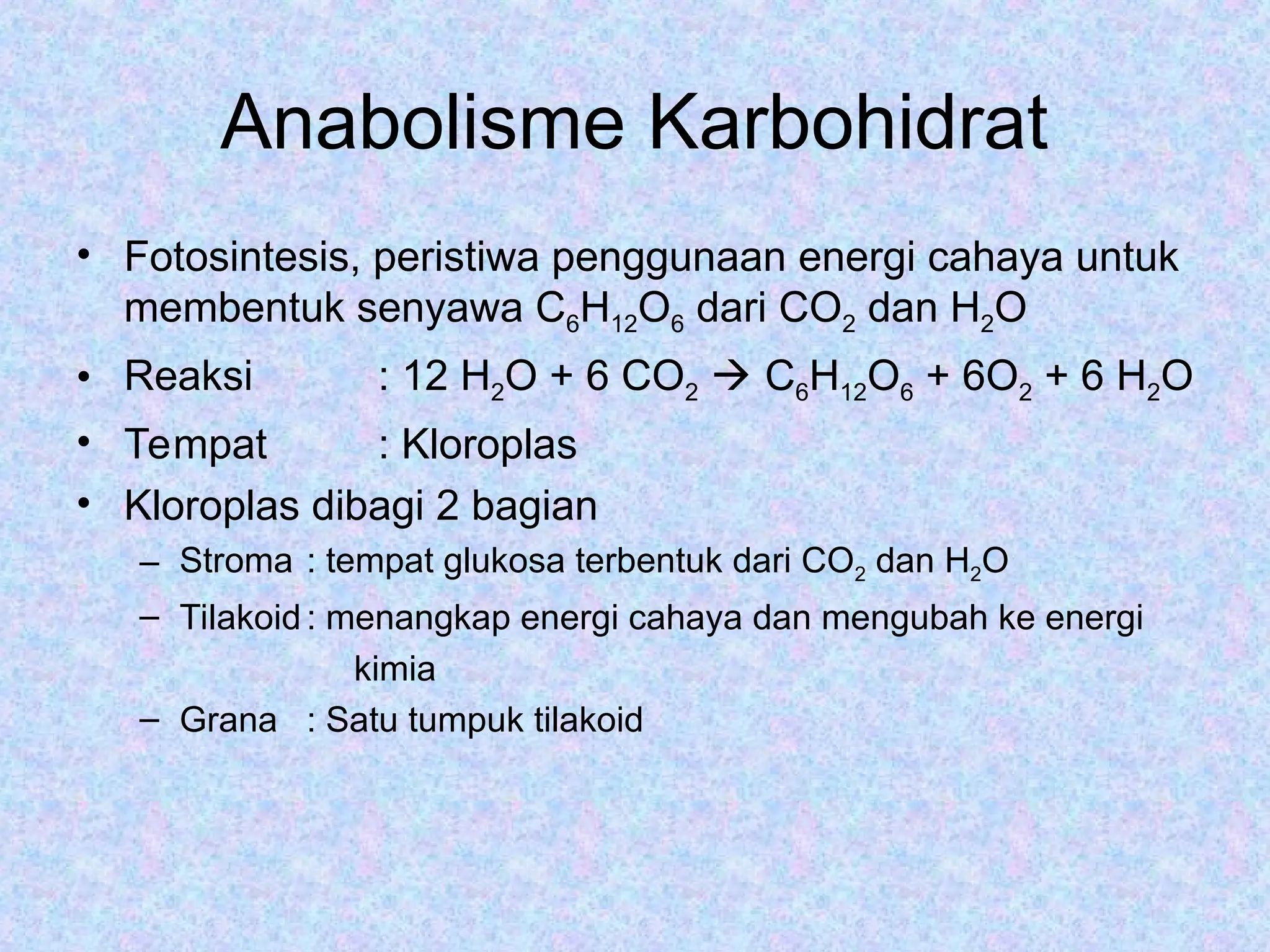 Biologi - Metabolisme (Enzim, Katabolisme, Anabolisme).ppt
