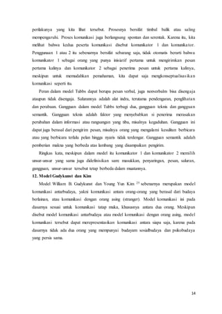 Model dan Bentuk Komunikasi | PDF
