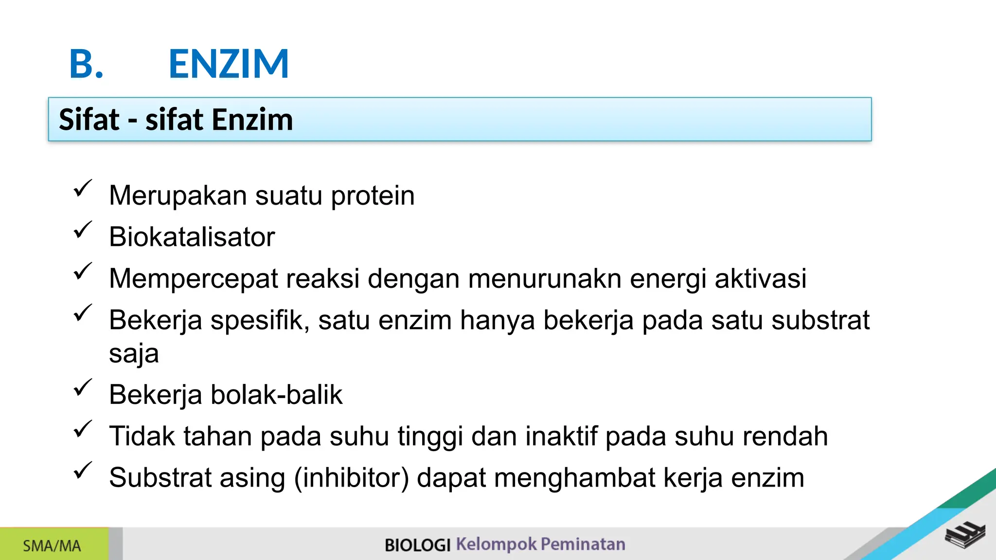 BAB 2 enzim dan metabolisme kelas XII Fpptx | PPTX