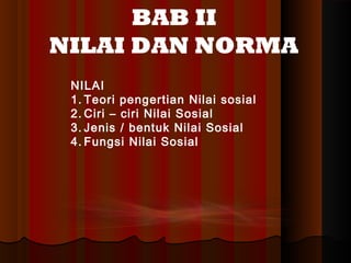 Nilai dan Norma | PPT