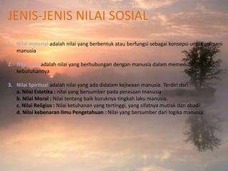 Sosiologi kelas 10 Bab 2 nilai dan norma sosial | PPTX