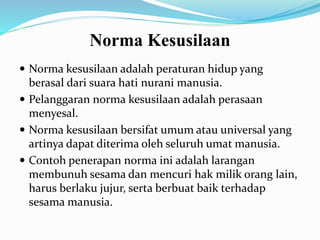 BAB 2 Norma dan Keadilan di Masyarakat | PPTX