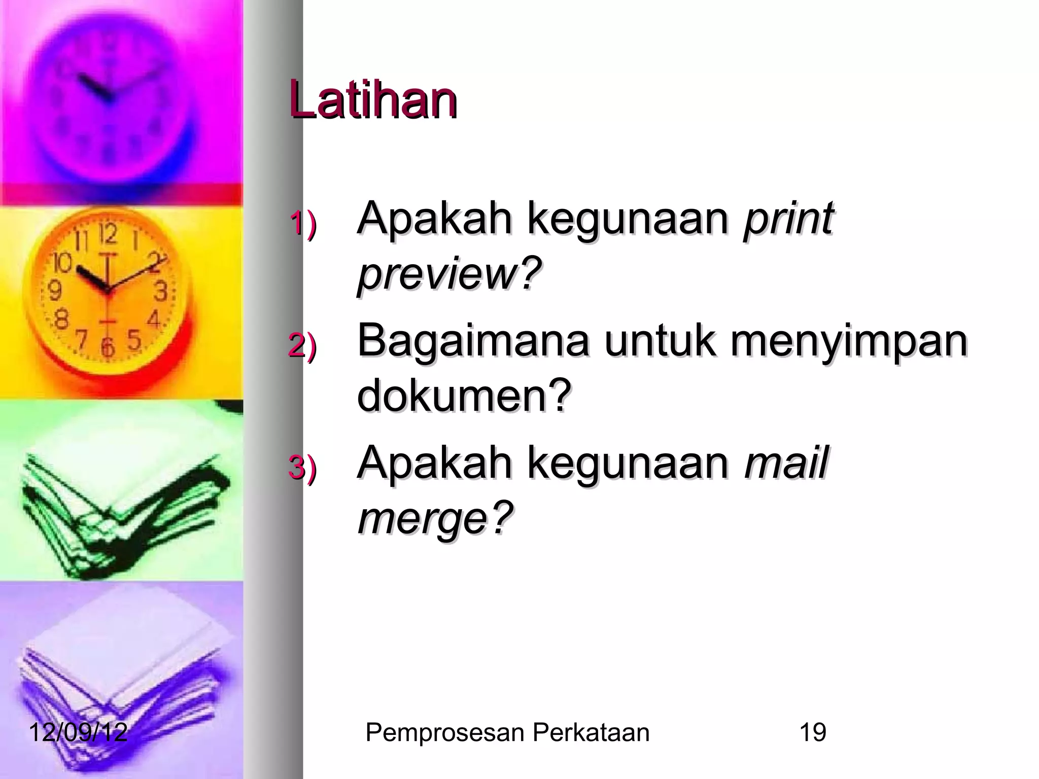 Bab 2 pemprosesan perkataan | PPT