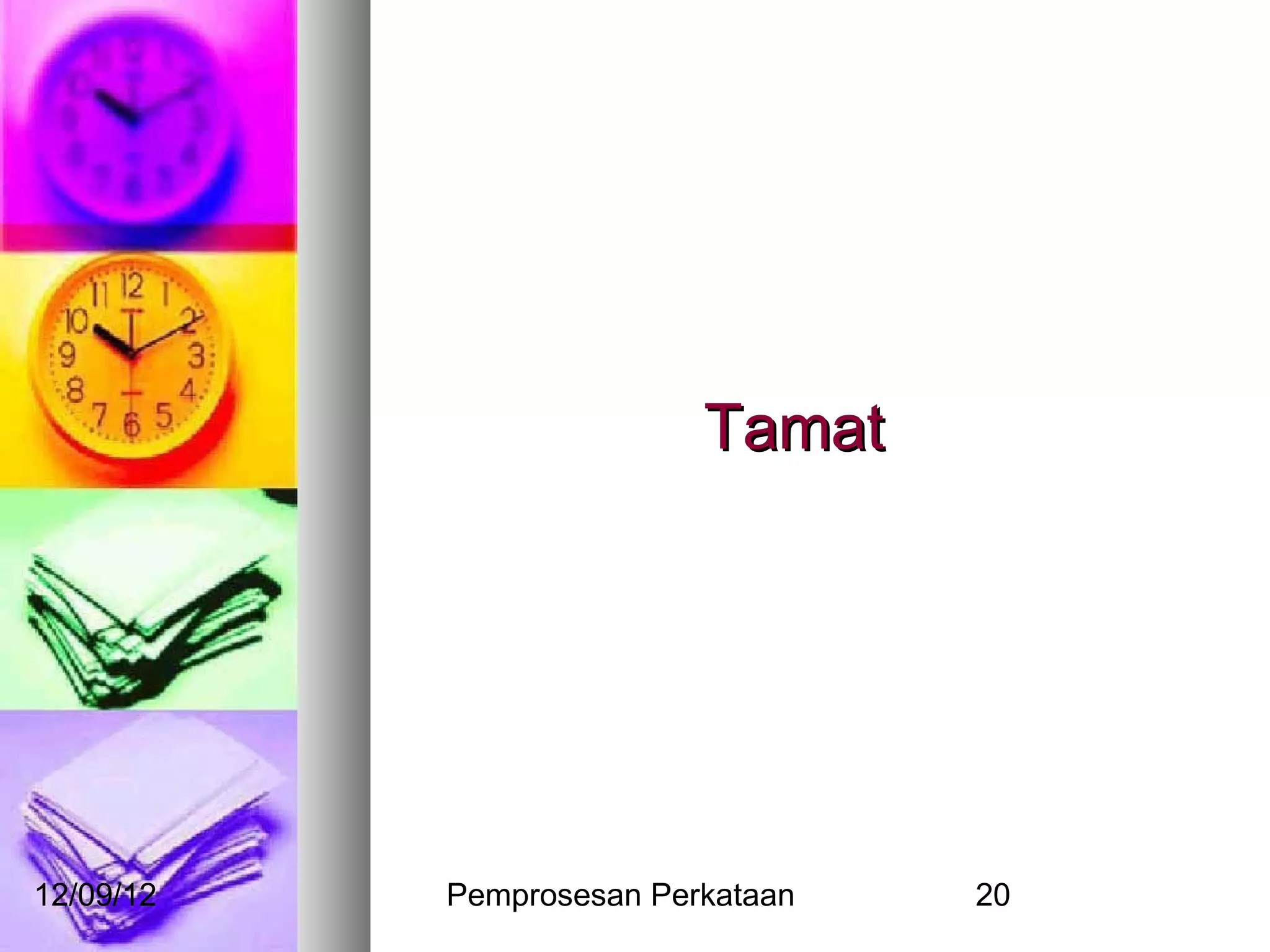 Bab 2 pemprosesan perkataan | PPT