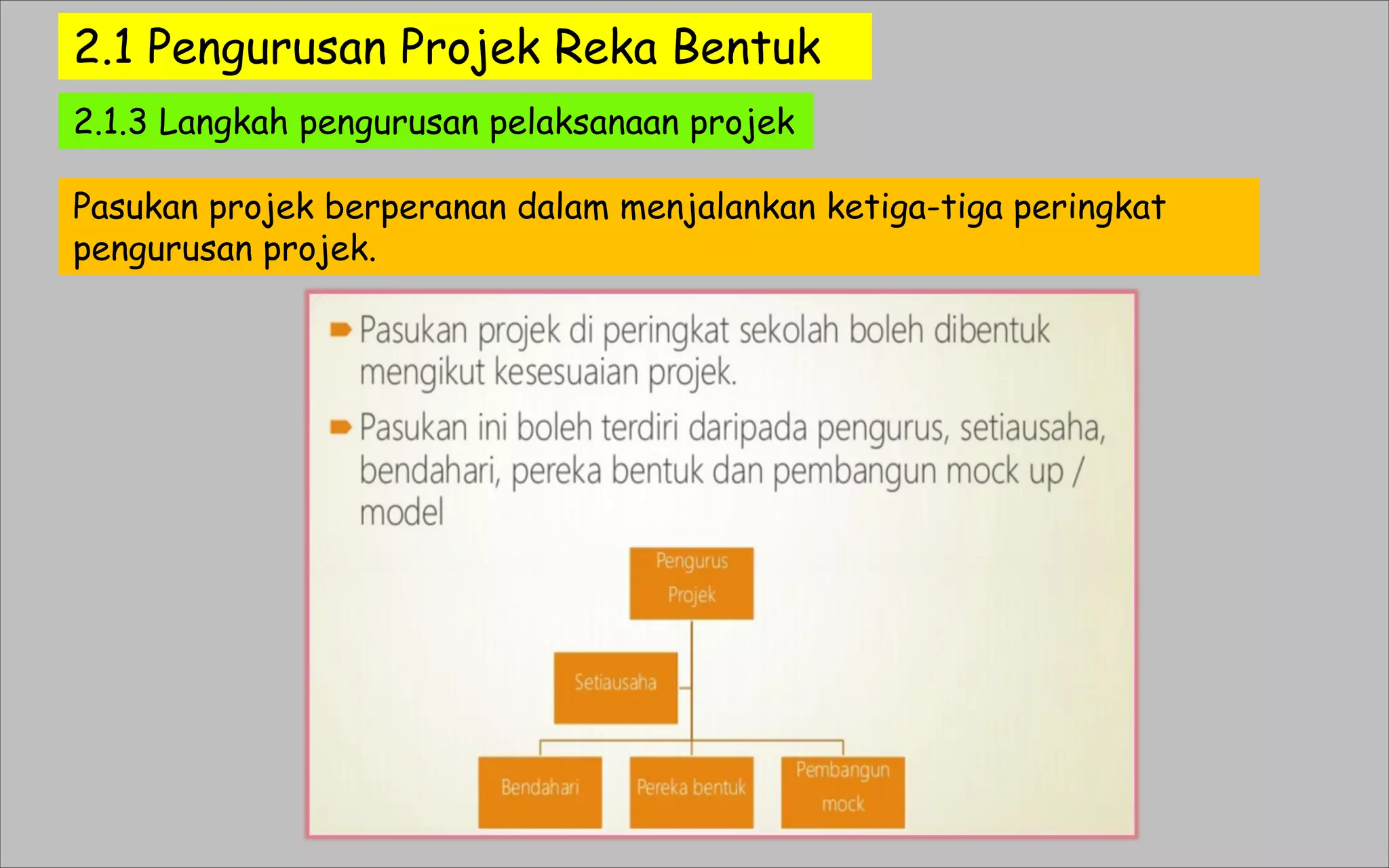 RBT TINGKATAN 1: Bab 2 Pengurusan Projek (1) | PDF