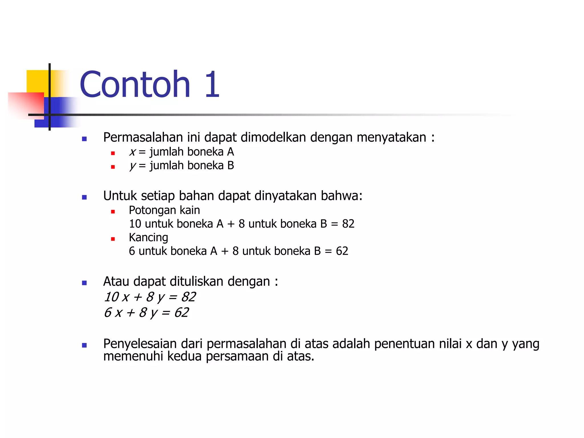 Bab 2 Penyelesaian Sistem Persamaan Linier.ppt