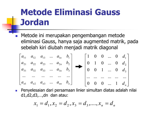 Bab 2 Penyelesaian Sistem Persamaan Linier.ppt