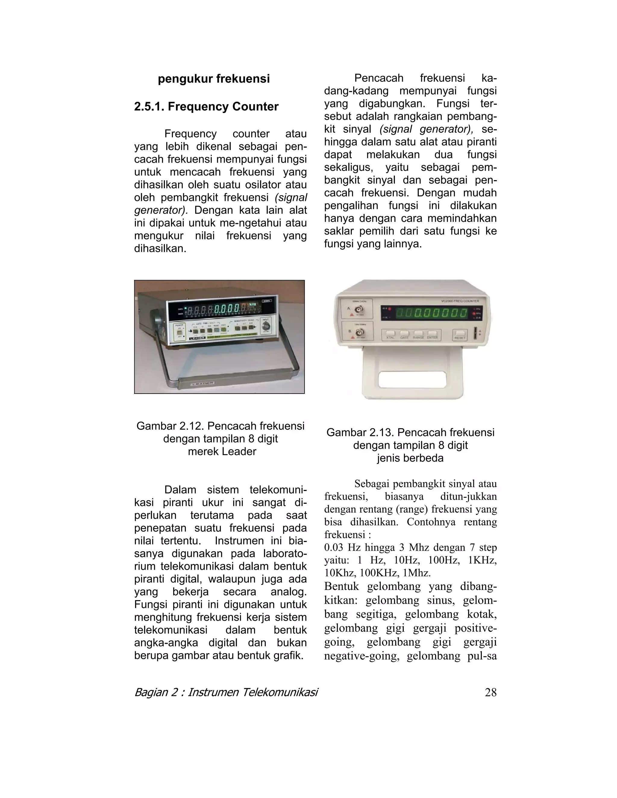 Bab 2 perangkat uji pada telekomunikasi | PDF