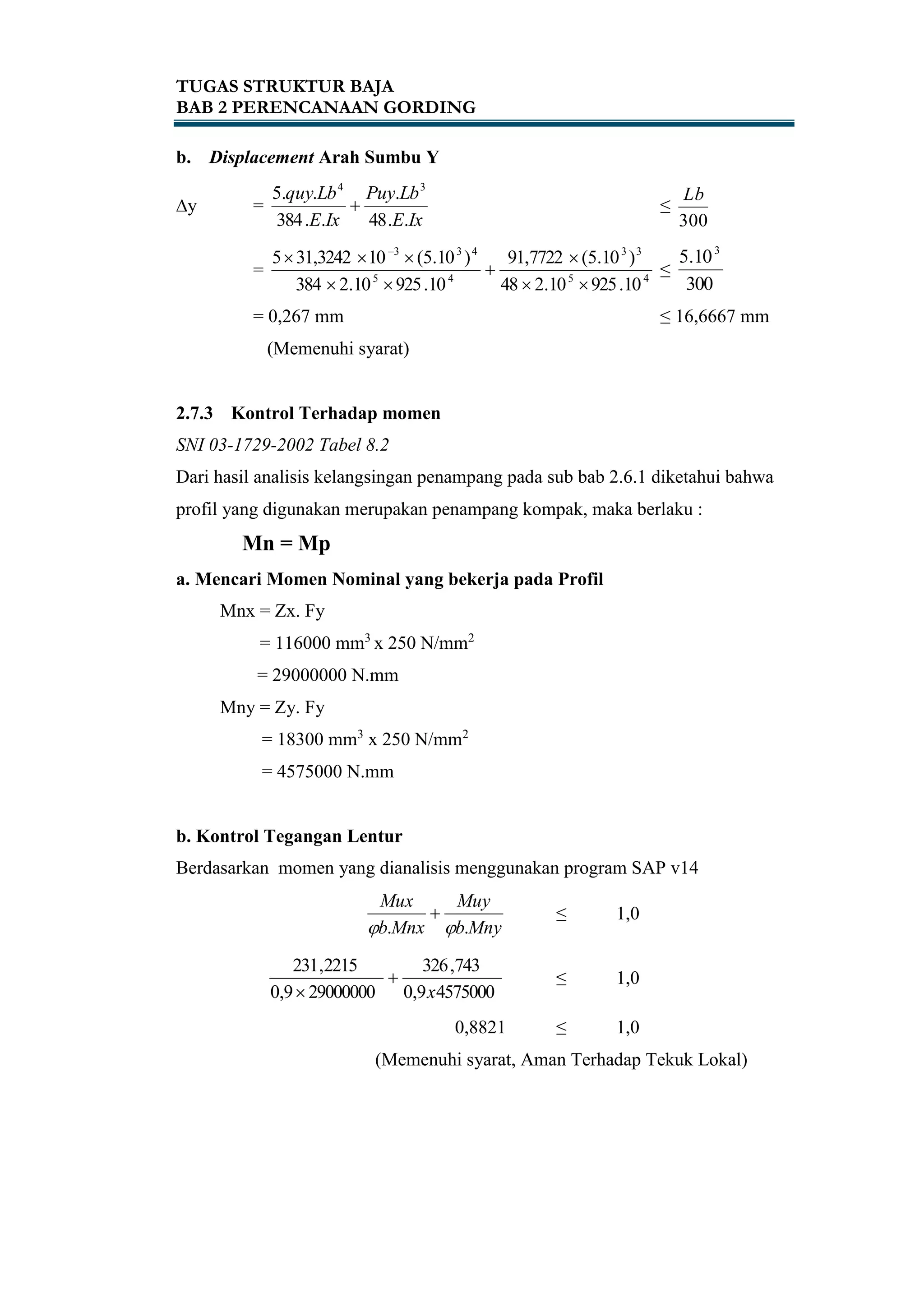 Bab 2 perencanaan gording | DOCX